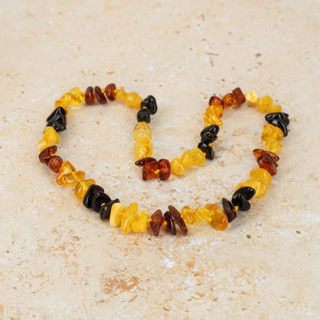 Teething necklaces: amber necklace - chips mix | Amber Heart